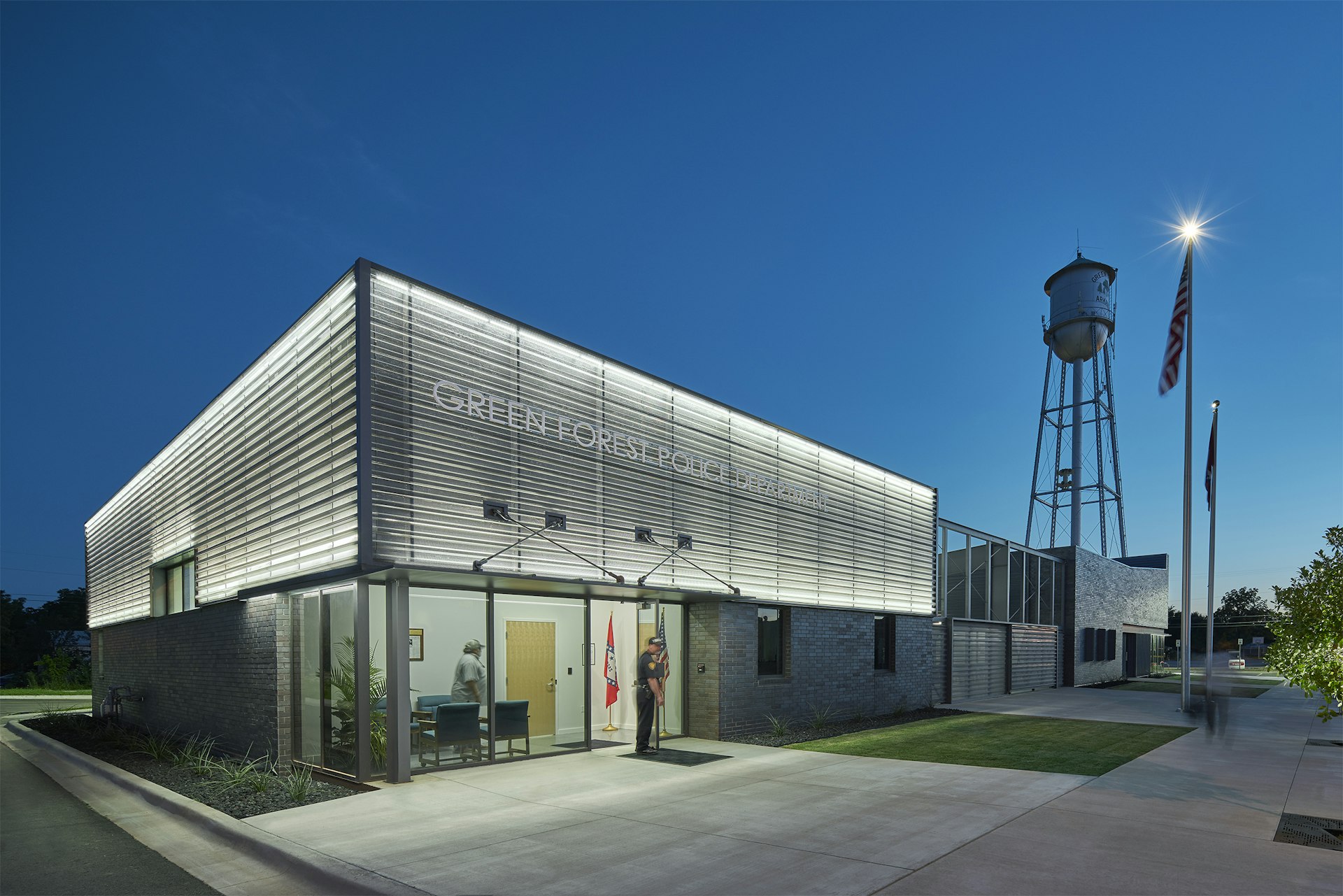 Modern Architecture Green Building Metal