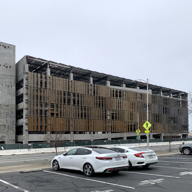 block 7 parking structure progress. — Modus Studio