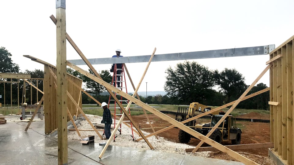 centennial park pavilion under construction. — Modus Studio