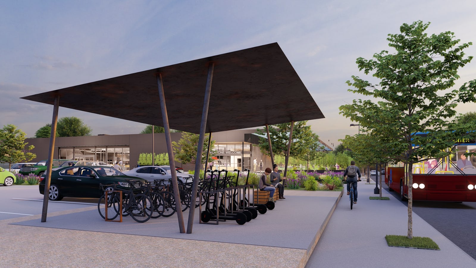 modus shop builds new bike pavilion. — Modus Studio