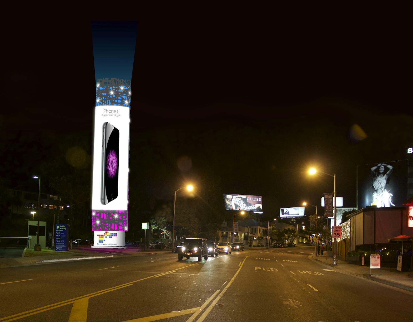 Hollywood Signage - Cylinder — Ian Birchall & Associates